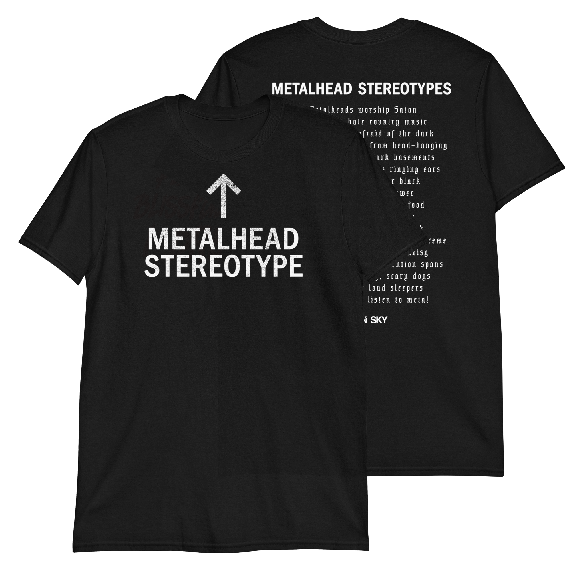 OPAL IN SKY "Metalhead Stereotype" Unisex T-Shirt – OPAL IN SKY Merch